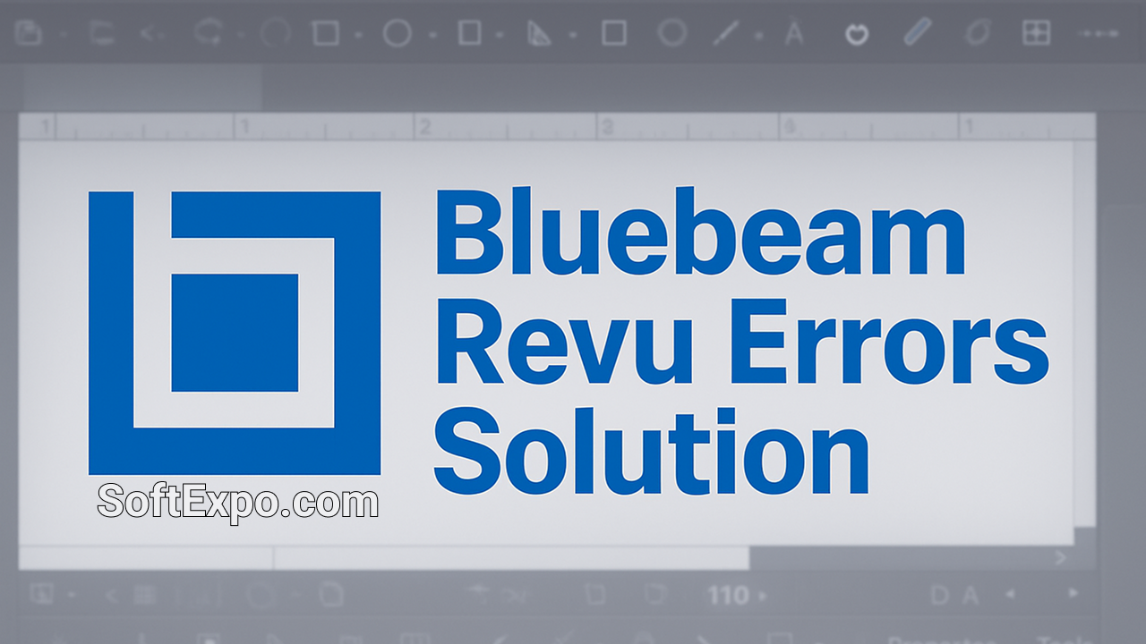 Bluebeam Revu Main Errors - Solution
