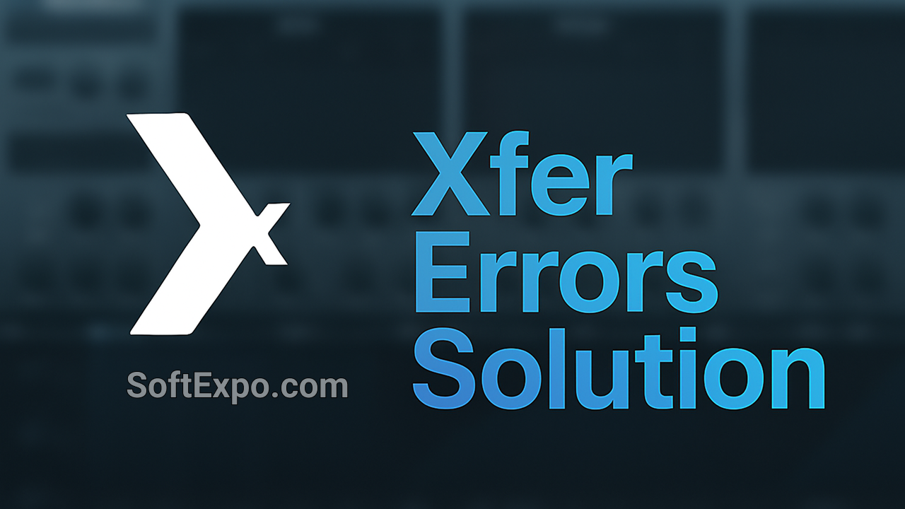 Xfer Records Serum Main Errors - Solution